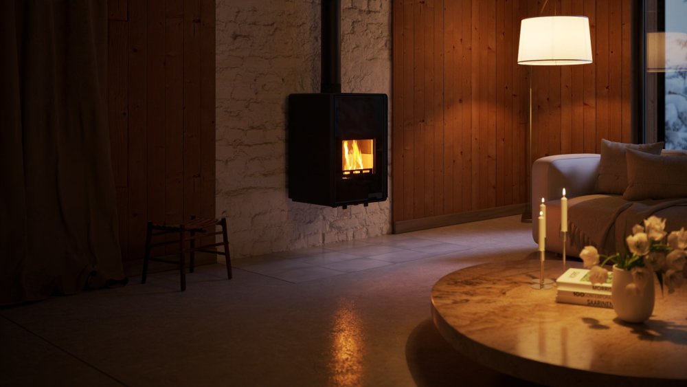 Krbová kamna FLAMINGO DELUXE ® MALIA, černá